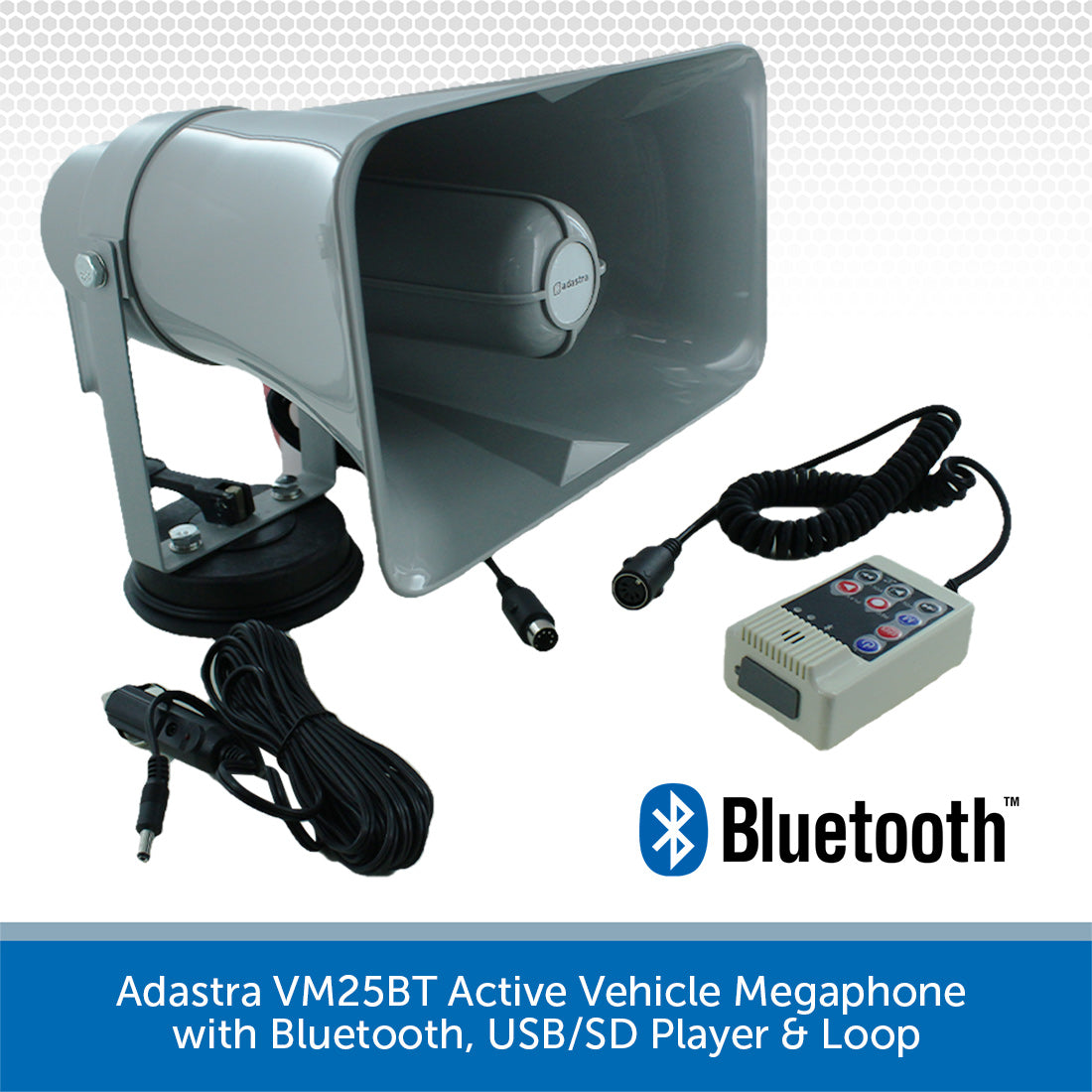 Adastra VM25BT Active Vehicle Megaphone Speaker | Audio Volt