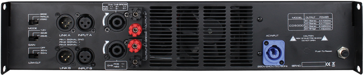 Zenith CD5000 Power Amplifier 5000W RMS 2 Ohms | Audio Volt