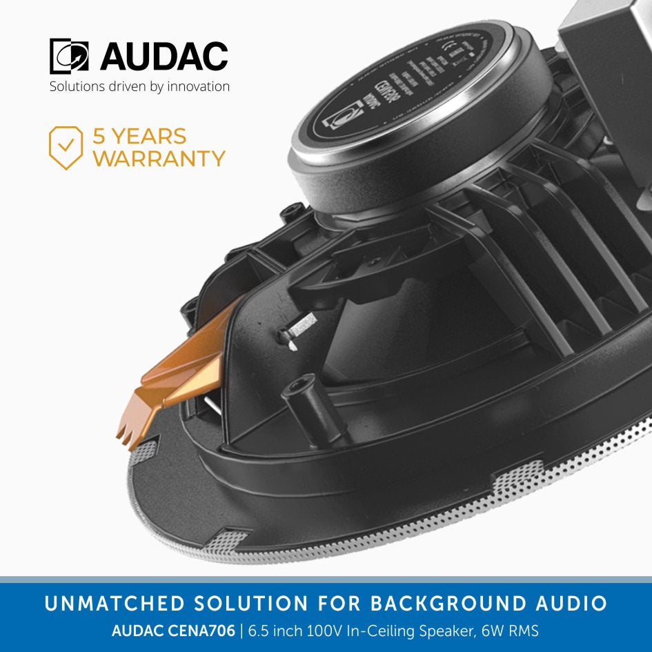 AUDAC CENA706W Premium 6.5 inch In-Ceiling Speaker | Audio Volt