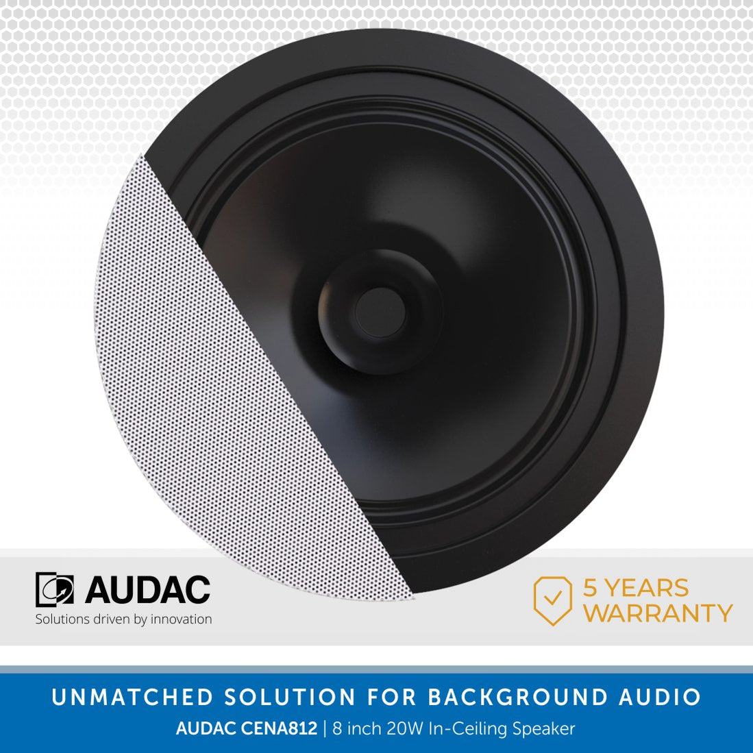 AUDAC CENA812W Premium 6.5 inch In-Ceiling Speaker | Audio Volt