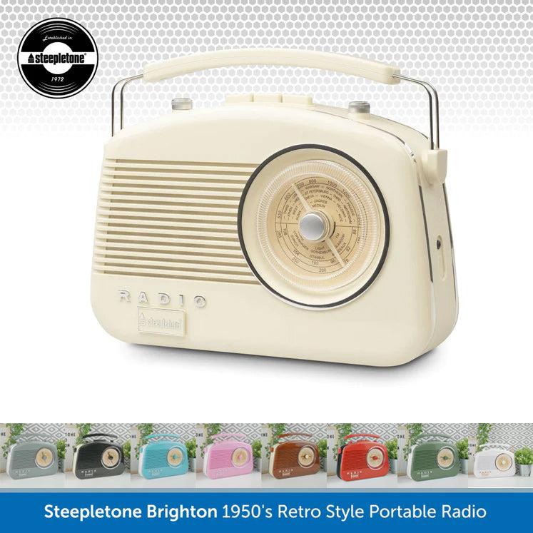 Steepletone Brighton BT Portable Radio with Bluetooth | Audio Volt
