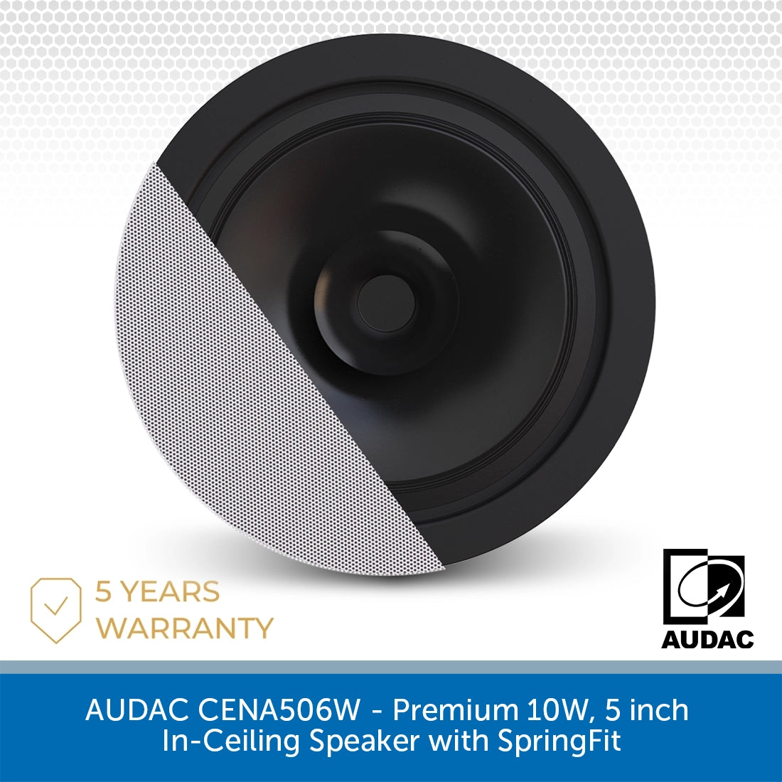 AUDAC CENA506W Premium 5 inch In-Ceiling Speaker | Audio Volt
