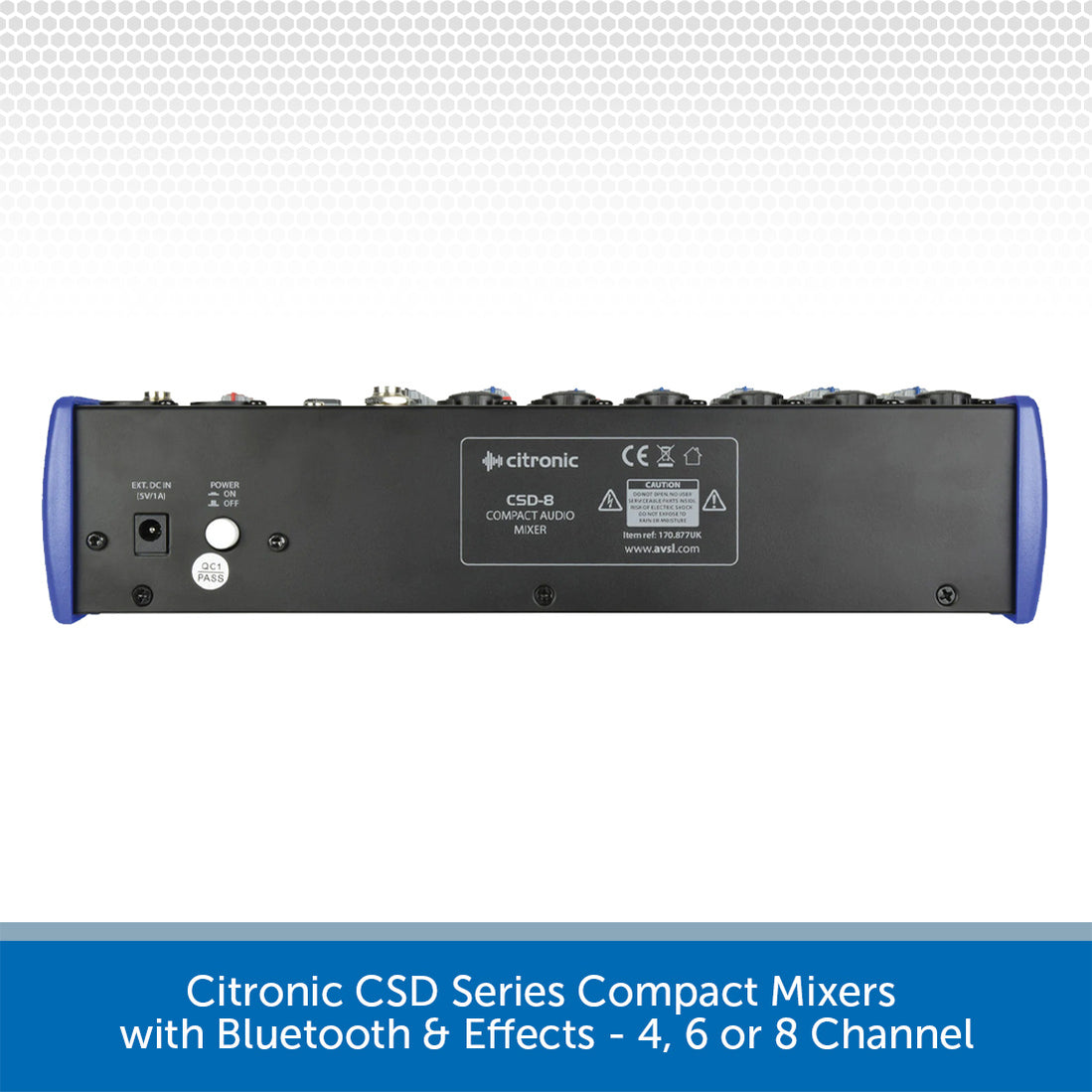 Citronic CSD Series Compact Mixers w/ Bluetooth & Effects | Audio Volt