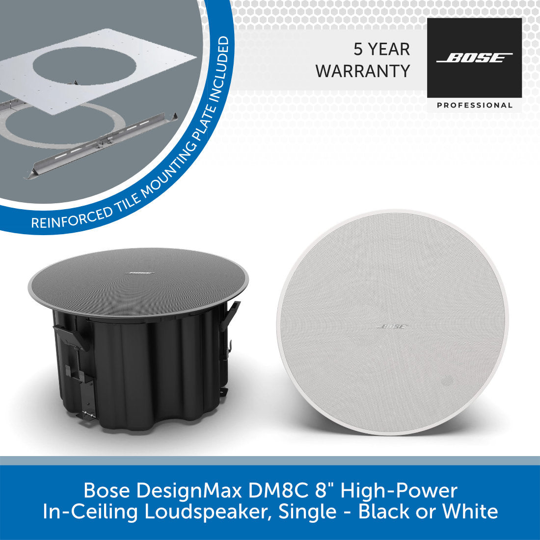 Bose DesignMax DM8C 8" In-Ceiling Loudspeakers, Pair | Audio Volt