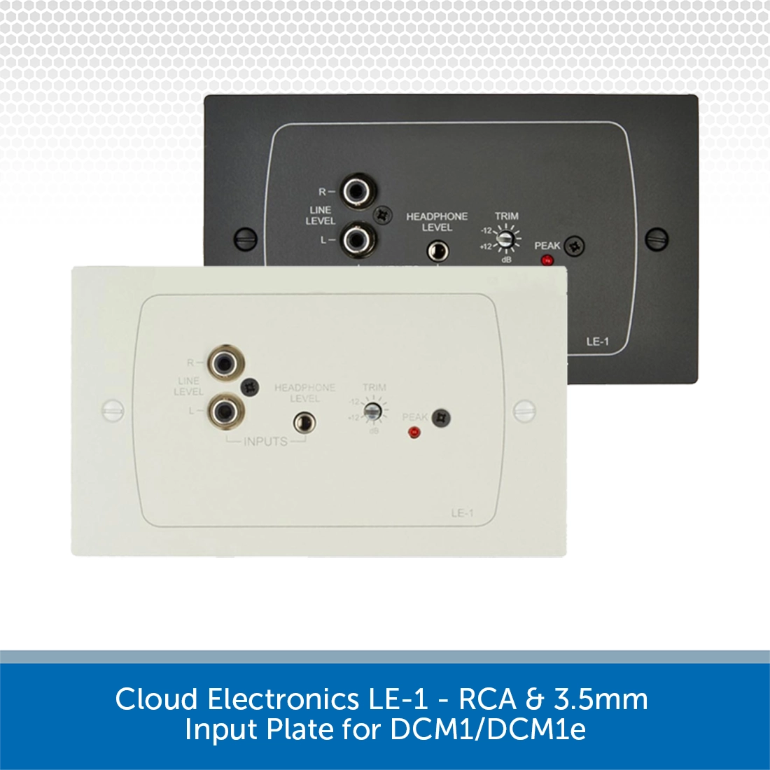 Cloud Electronics LE-1 RCA & 3.5mm Wall Input Plate | Audio Volt