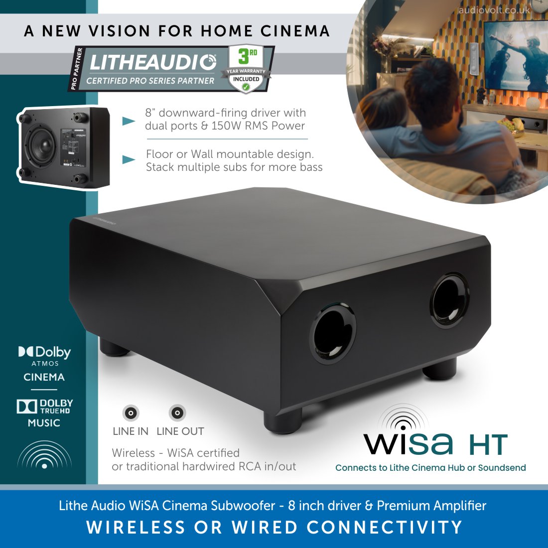 Lithe Audio WiSA Cinema Subwoofer | Audio Volt