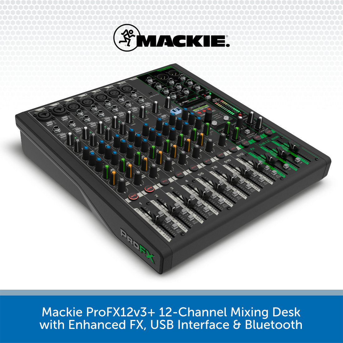 Mackie ProFX12v3+ 12-Channel Mixing Desk Bluetooth & USB | Audio Volt