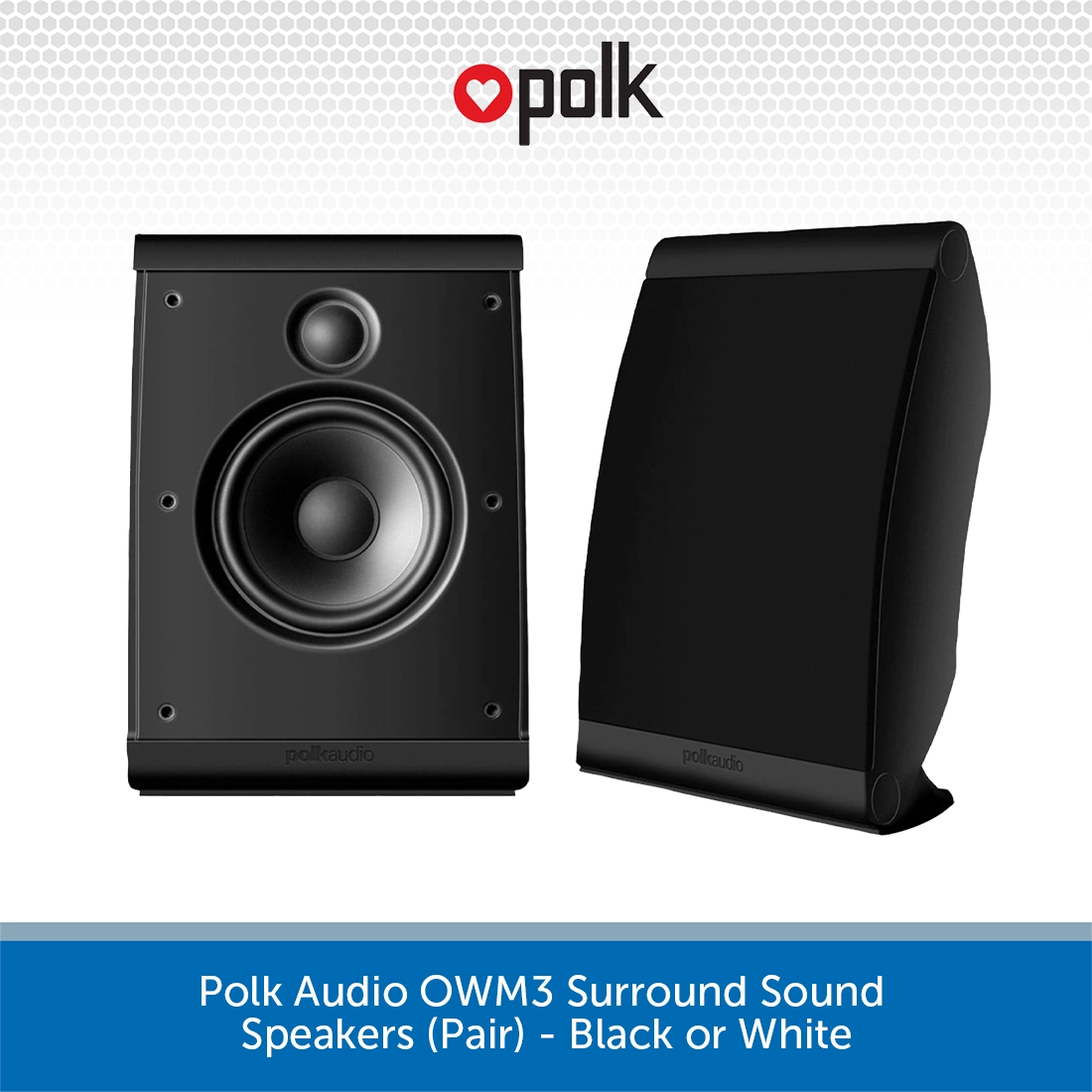 Polk Audio OWM3 Surround Sound Speakers (Pair) | Audio Volt