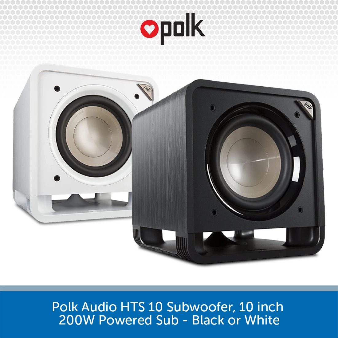 Polk Audio HTS 10 Subwoofer, 10 inch 200W Powered Sub | Audio Volt