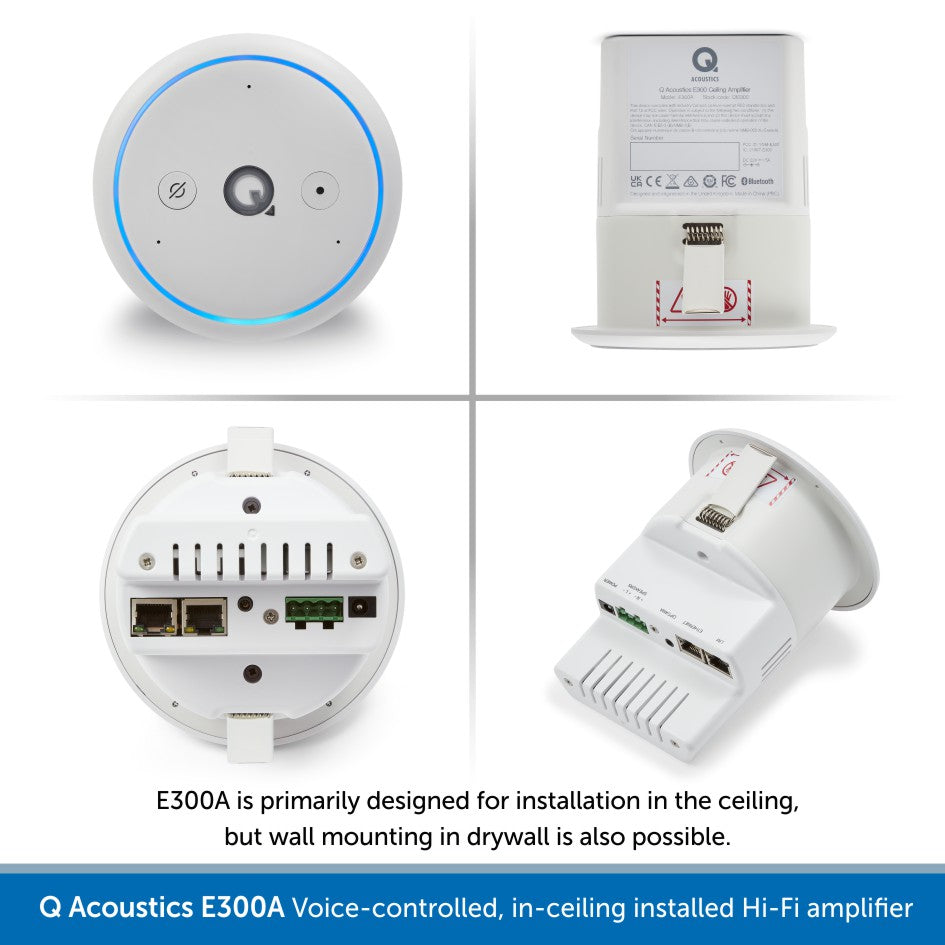 Q Acoustics E300A Ceiling Speaker Bundle with WiFi & BT | Audio Volt