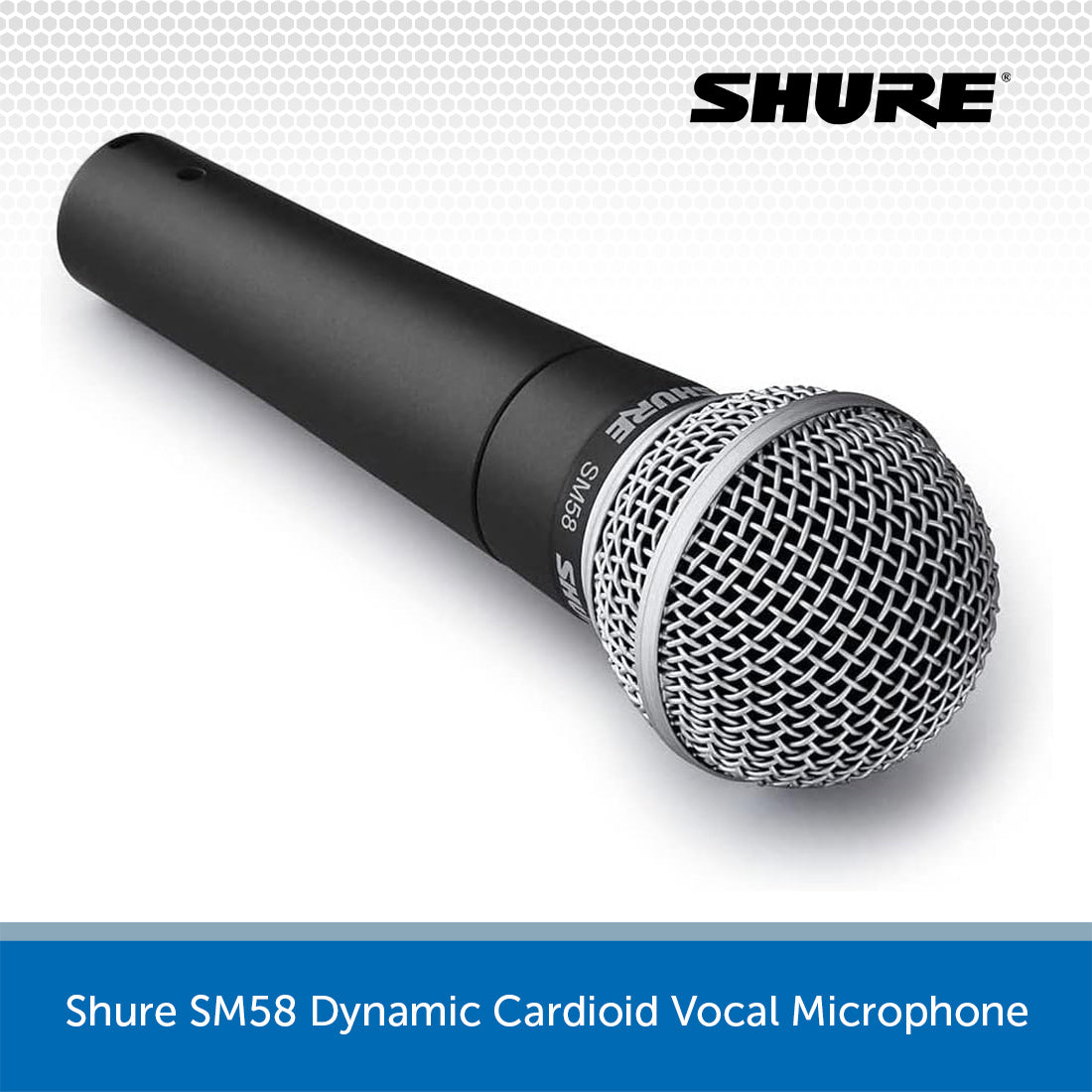 Shure SM58 Dynamic Cardioid XLR Vocal Microphone | Audio Volt