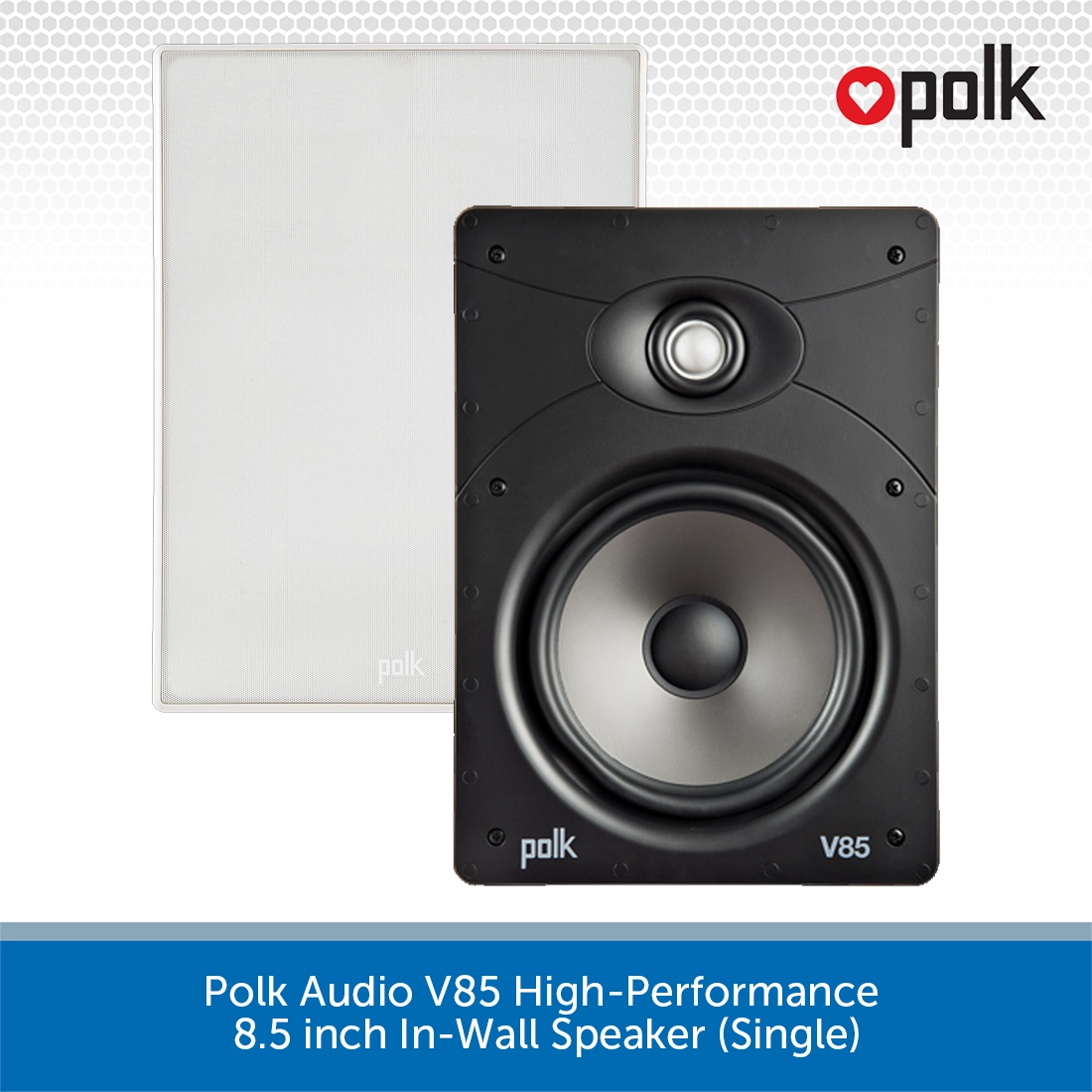Polk Audio V85 High-Performance 8.5" In-Wall Speaker | Audio Volt