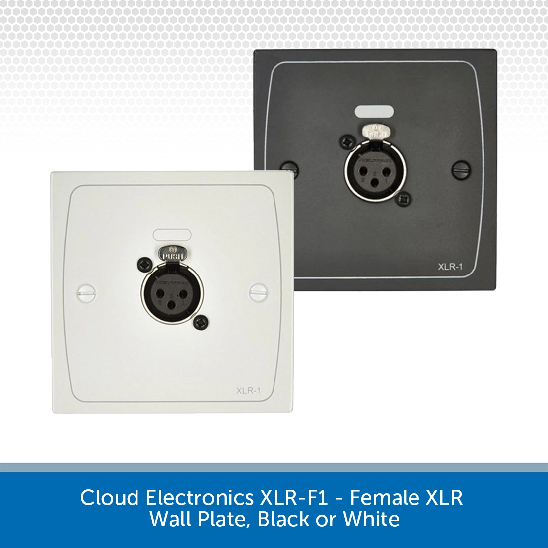 Cloud XLR-F1 Wall Plate with Line-level Input & Volume Control | Audio Volt