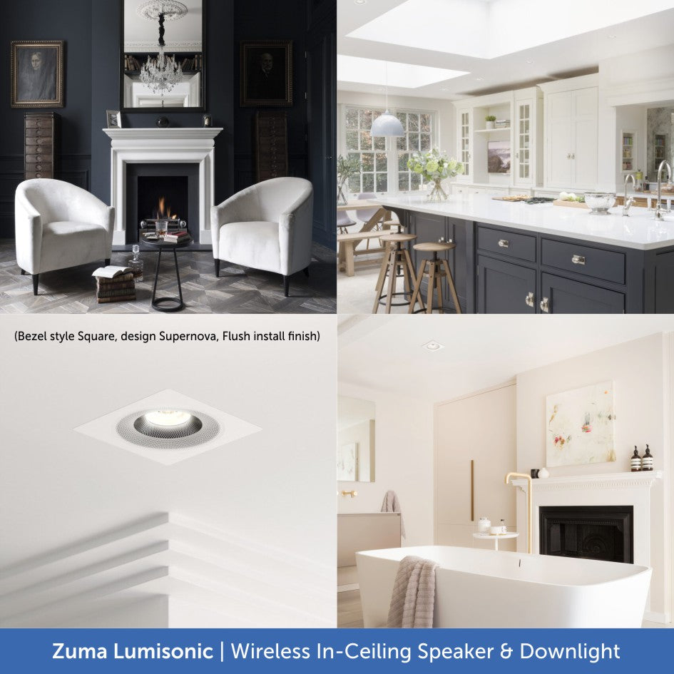 Zuma Lumisonic Wireless Ceiling Speaker & Downlight | Audio Volt