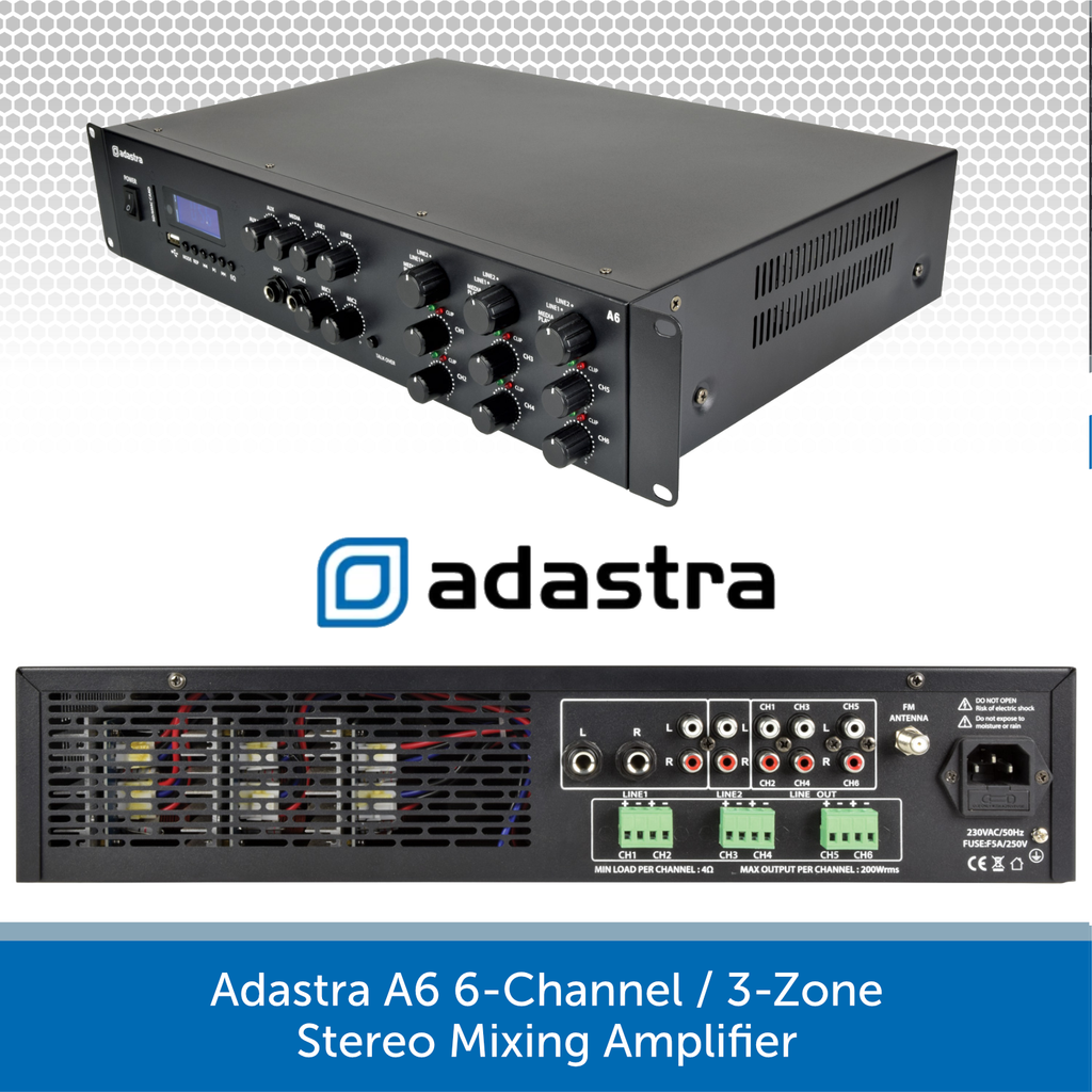 Adastra Amplifiers & Mixers for Background Audio Systems | Audio Volt