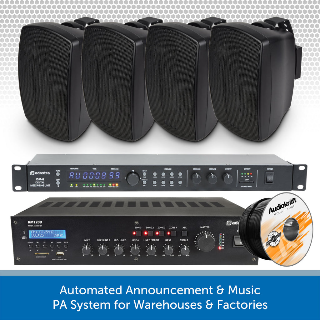 Warehouse and Factory Tannoy PA Systems UK | Audio Volt — Audio Volt