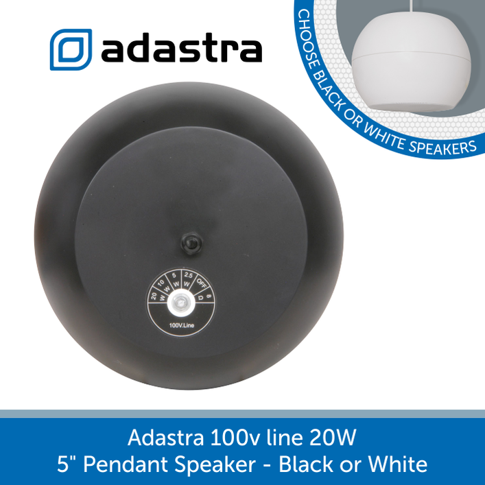 Adastra PS50 5" 20W Pendant Speakers 100V / 8 Ohms | Audio Volt