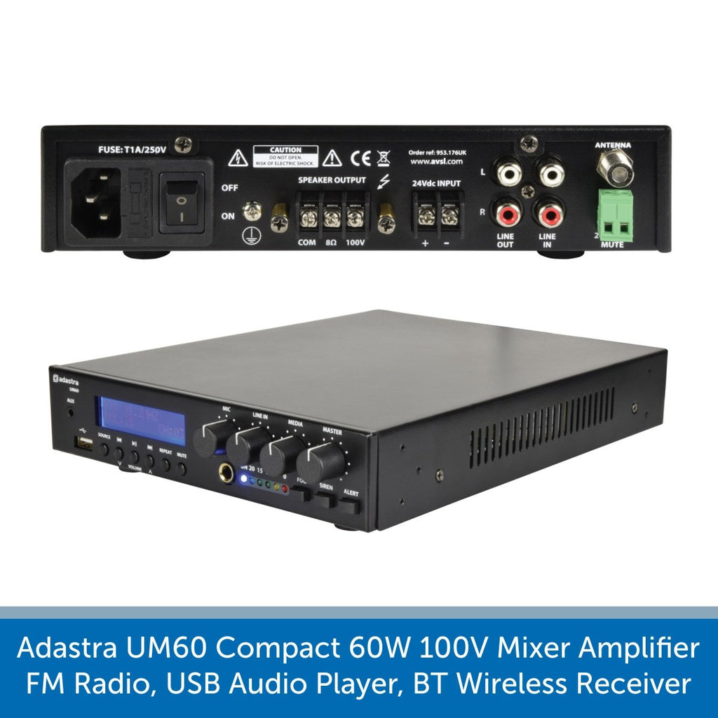 Mixer Amplifiers, 100V Line Single & Multi Zone | Audio Volt