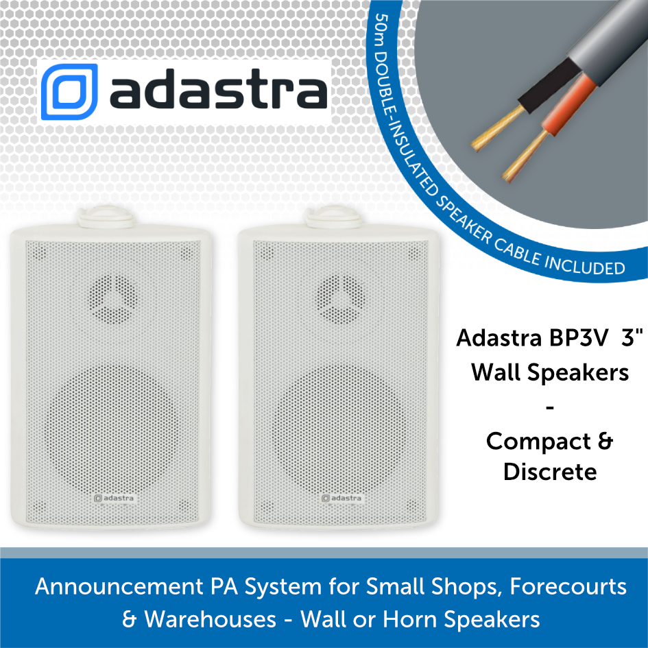 Announcement PA System for Garage Forecourts, Warehouses & Shops