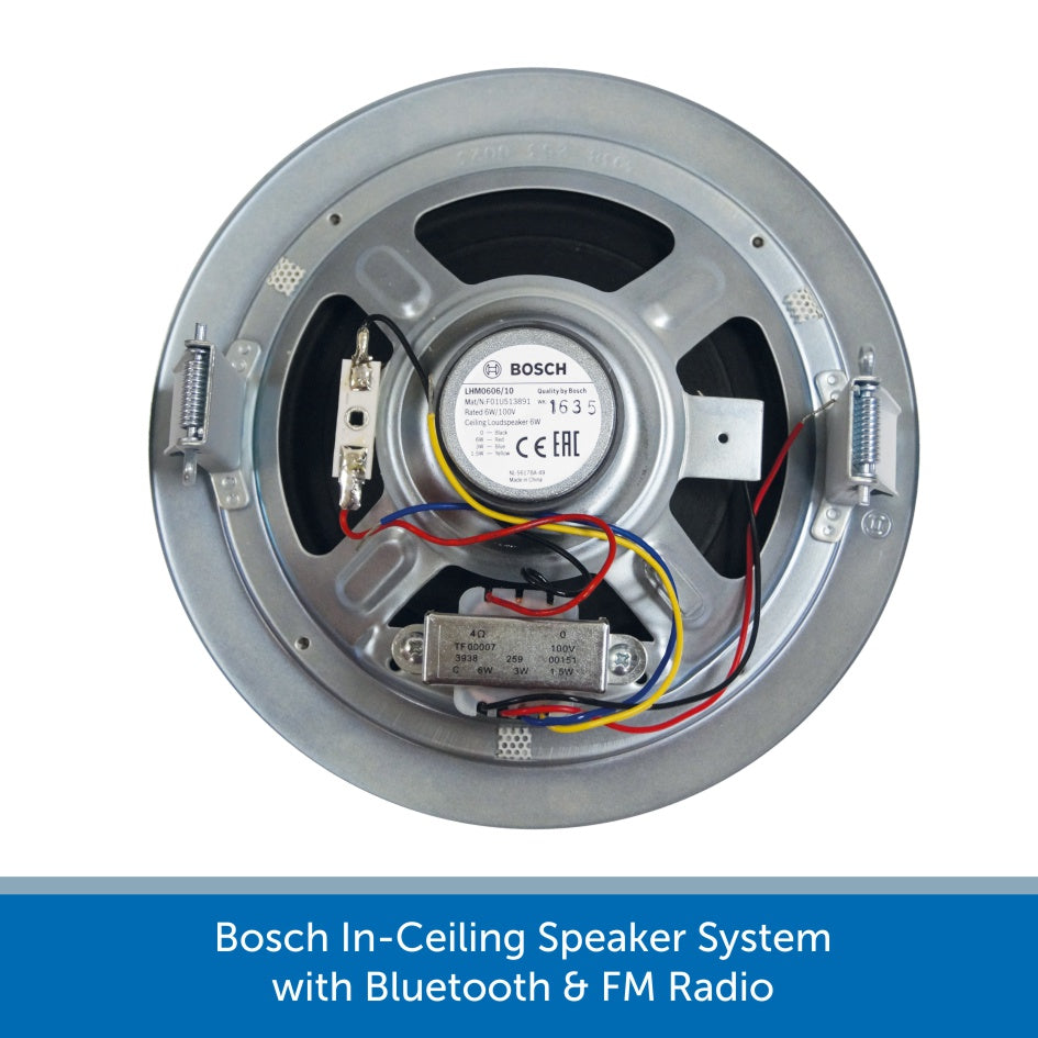 Bosch 8 Speaker Low-profile Music System with Bluetooth & Mic Input
