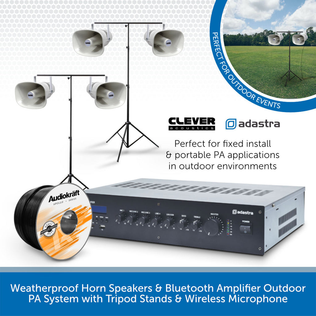 Outdoor PA Speaker Systems for Music & Public Address | Audio Volt
