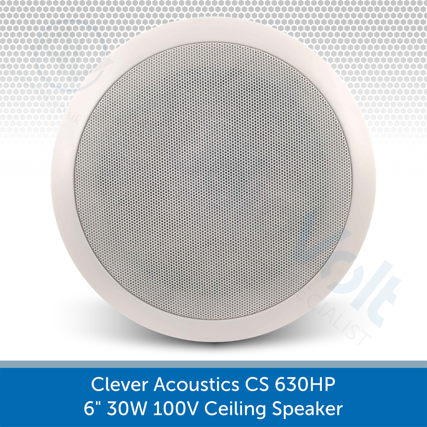 Clever Acoustics CS 630HP 6" 100V 30W Ceiling Speaker | Audio Volt