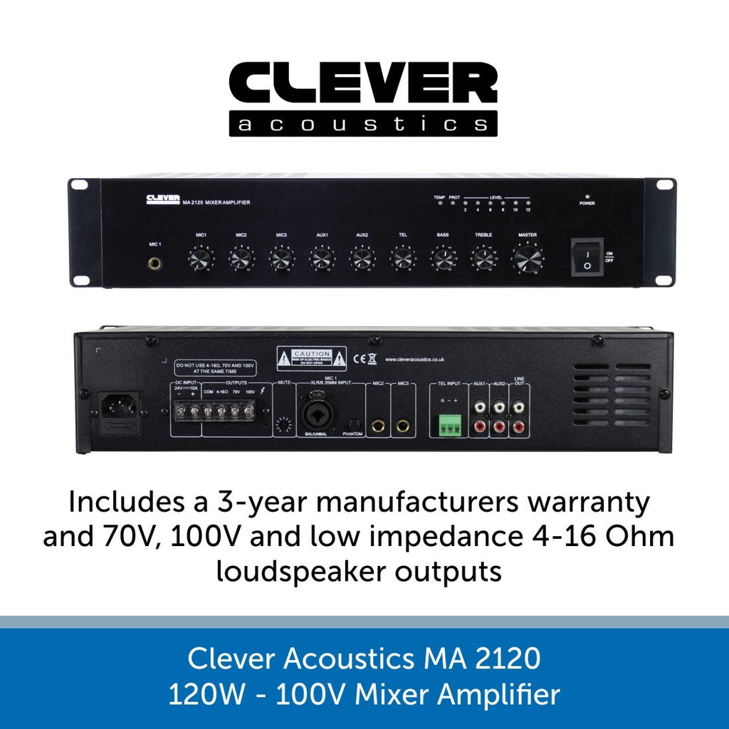 Mixer Amplifiers, 100V Line Single & Multi Zone | Audio Volt