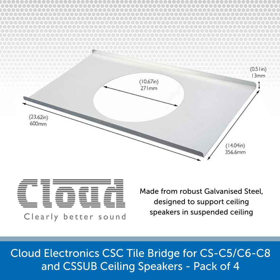 Cloud Electronics CSC Tile Bridge for CS Ceiling Speakers | Audio Volt