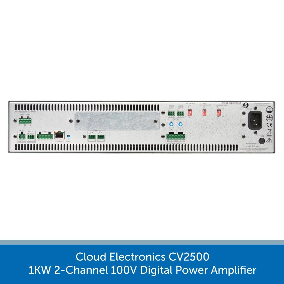Cloud Electronics CV2500 2x500W Digital Power Amplifier | Audio Volt