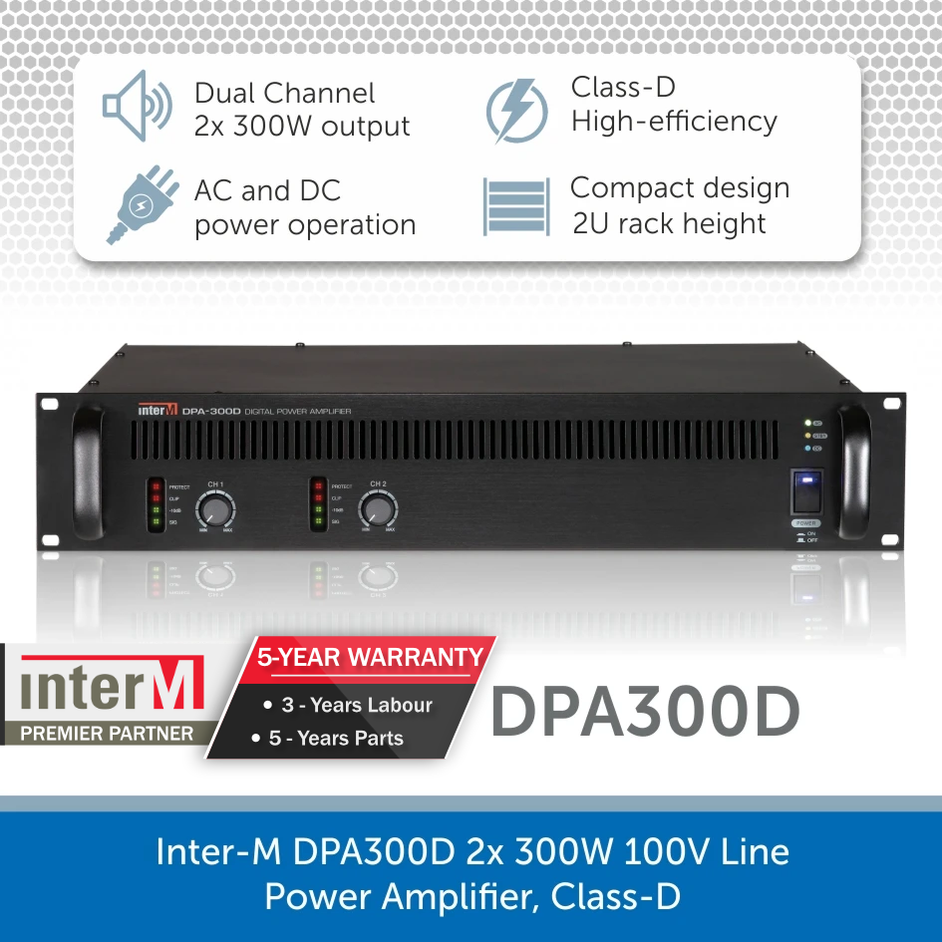 100V Line Slave & Power Amplifiers | Audio Volt