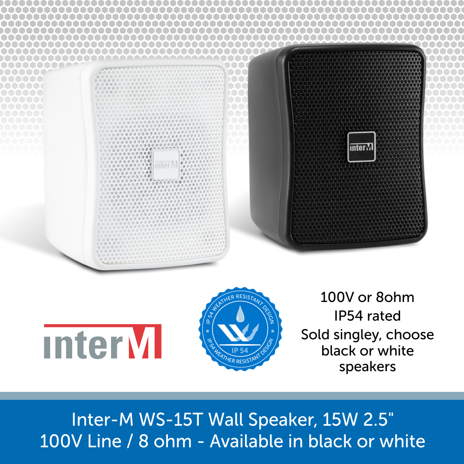 Inter-M WS Series Compact Wall Mount Speakers | Audio Volt