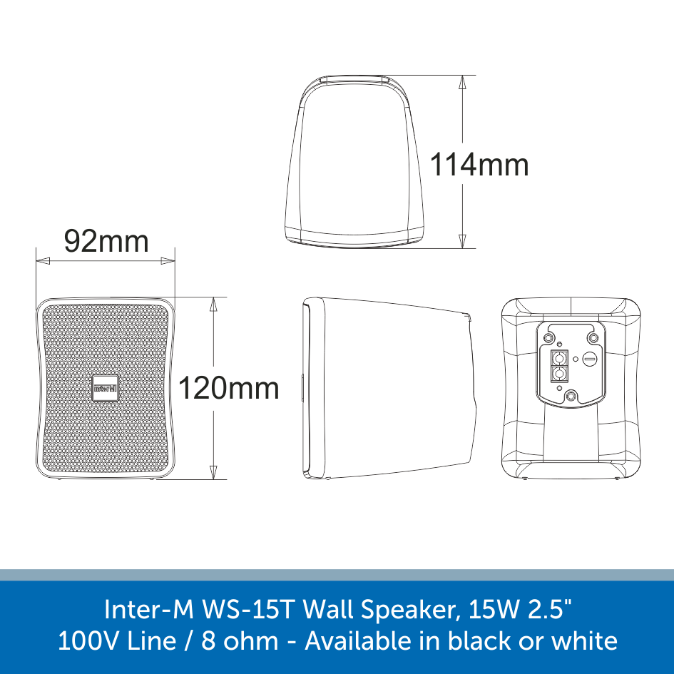 Inter-M WS Series Compact Wall Mount Speakers | Audio Volt
