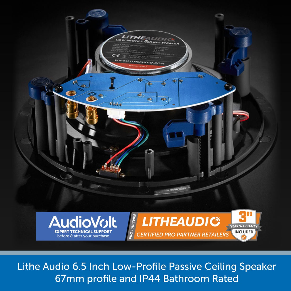 Lithe Audio 6.5" Low-Profile Passive Ceiling Speaker | Audio Volt