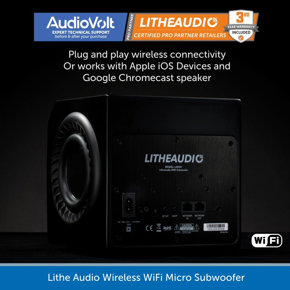 Lithe Audio Wireless WiFI Micro Subwoofer | Audio Volt