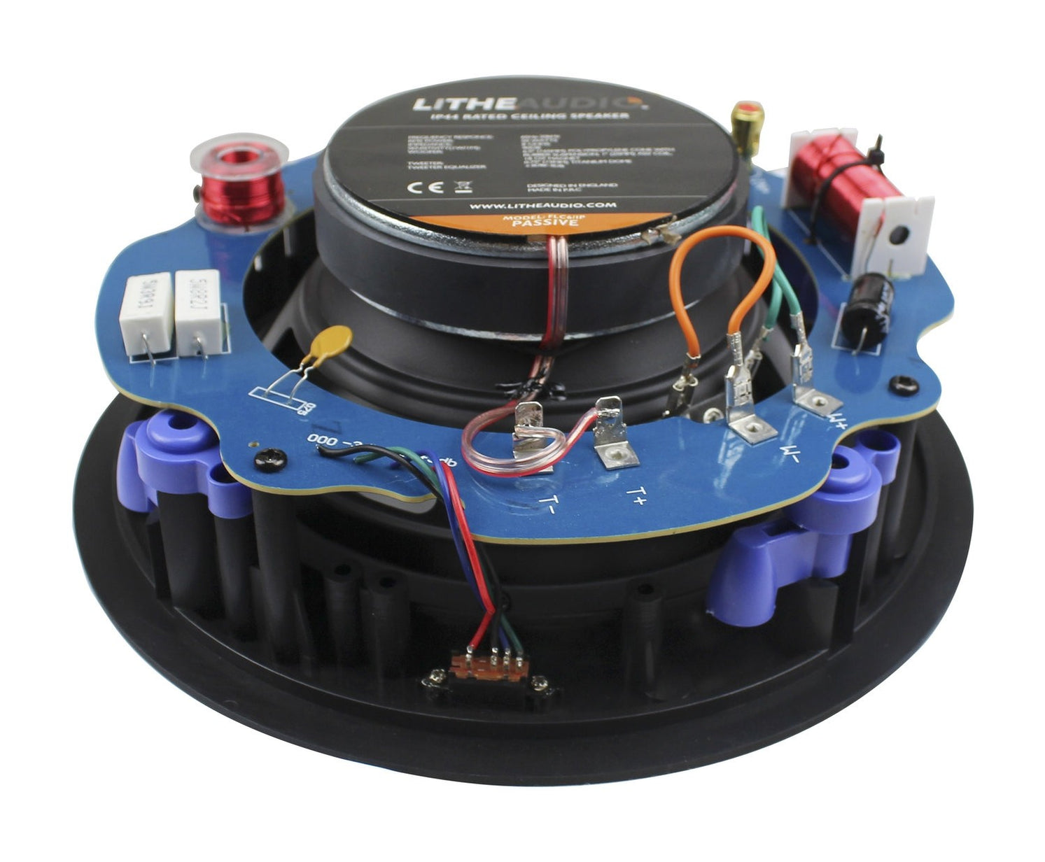 Lithe Audio 6.5" Passive Ceiling Speaker, 60W, Magnetic Grille