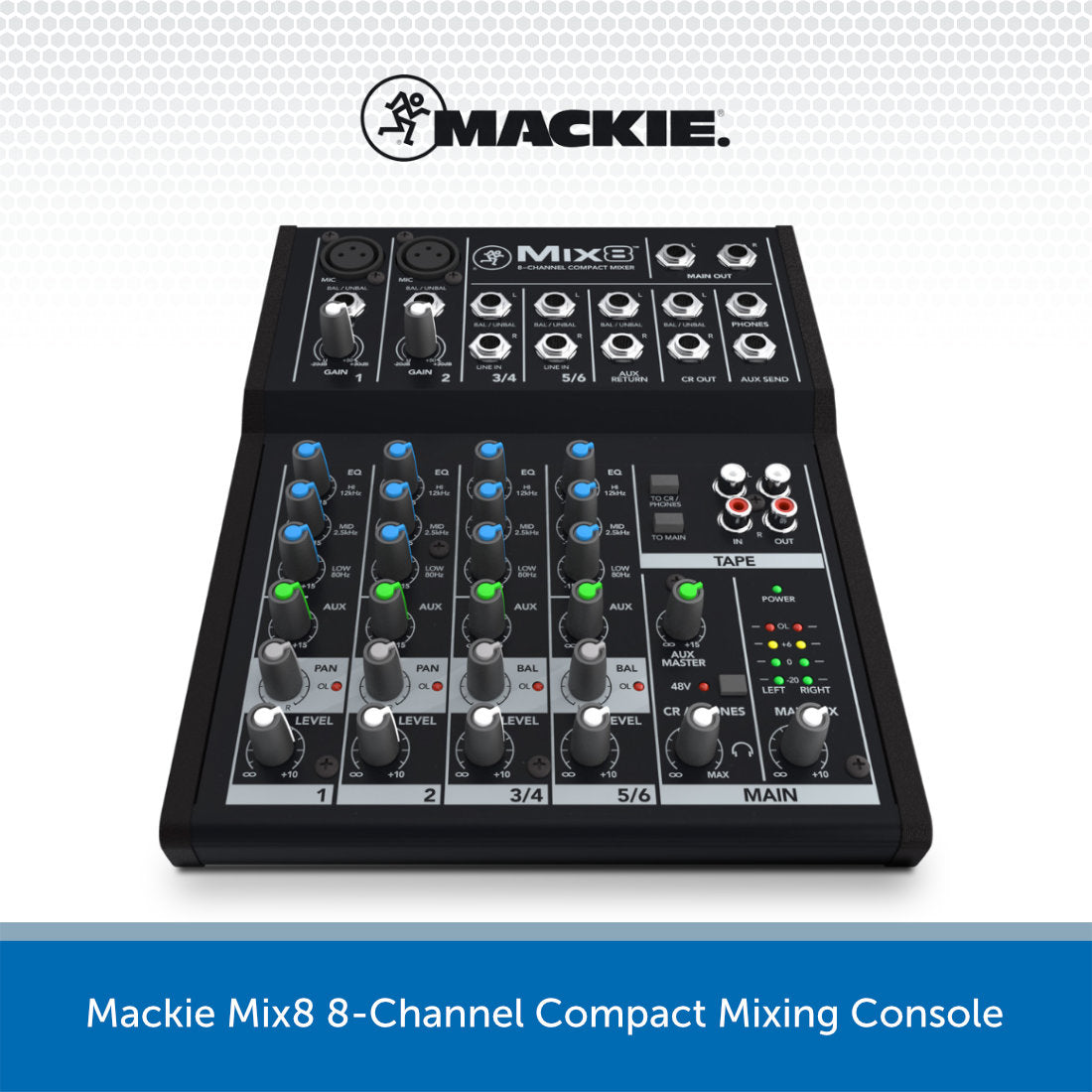 Mackie Mix8 8-Channel Compact Mixing Console | Audio Volt