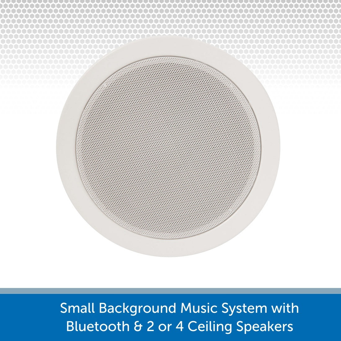 Background Music System with 2 or 4 Ceiling Speakers & BT | Audio Volt