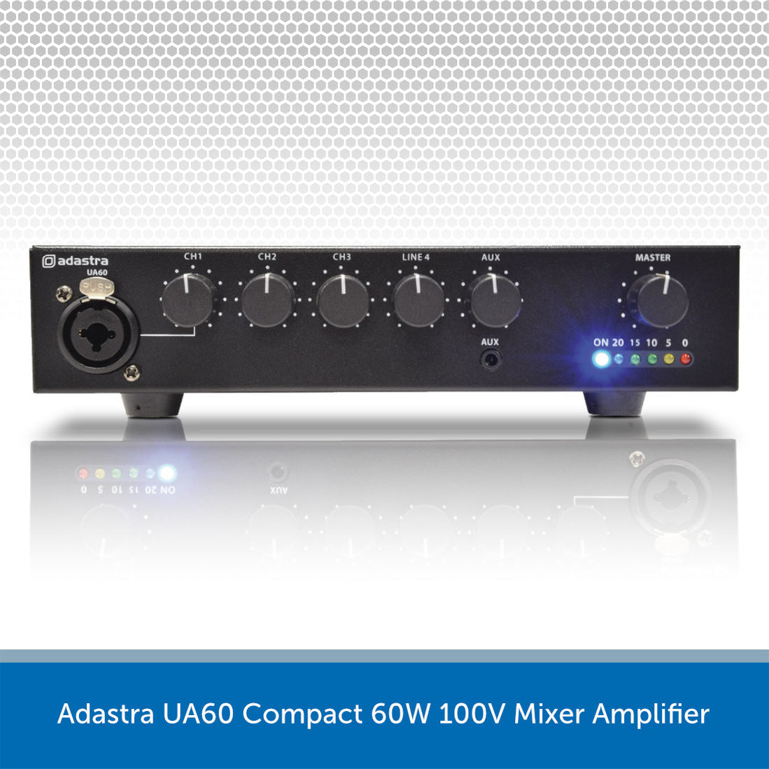 Adastra UA60 Compact 60W 100V Mixer-Amp | Audio Volt